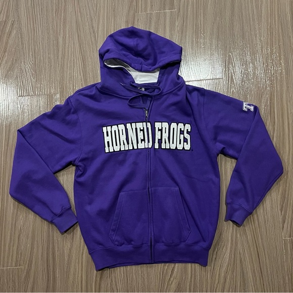 Stadium Athletics | Sweaters | Tcu Horned Frogs Jacket Purple Full Zip ...